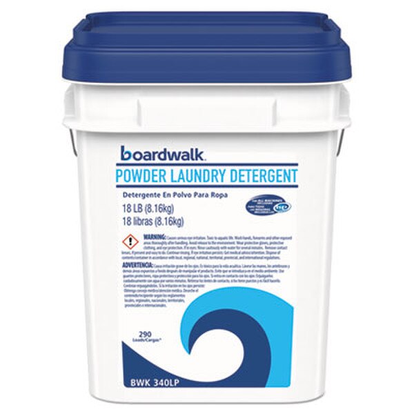 Boardwalk® Laundry Detergent Powder, Crisp Clean Scent, 18 Lb Pail ...